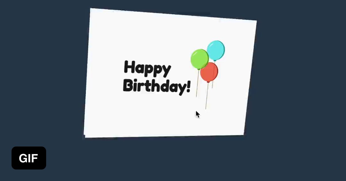 3D CSS Birthday Card Animation - 9GAG