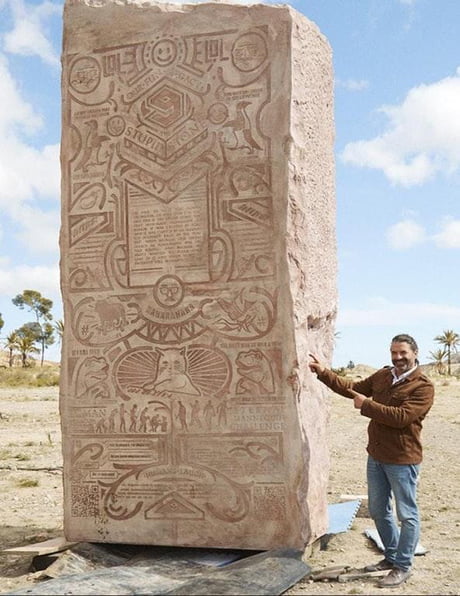 In 2017, 9gag carved most popular memes in limestone and buried it on ...