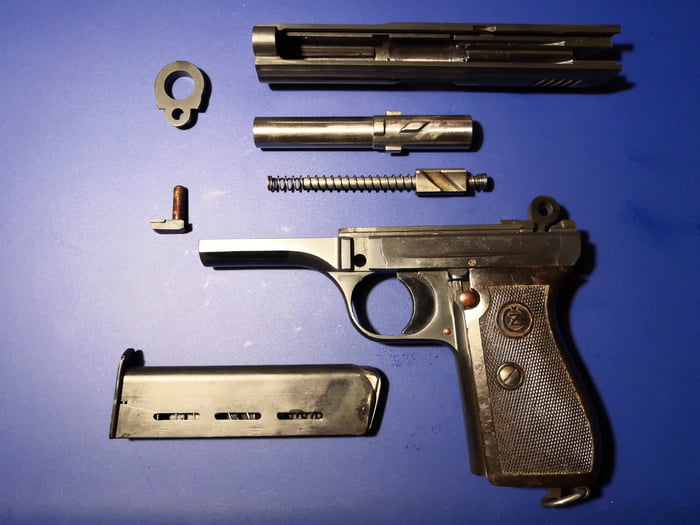 CZ24 field strip (rotary barrel locking system, .380 Auto or 9mm short ...