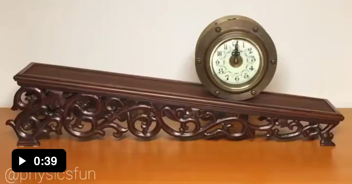 Incline Gravity Clock: powered by gravity this clock has no batteries ...