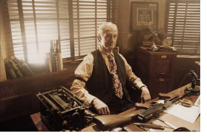 Ralph Foody on the set of “Angels With Filthy Souls,” the fictional ...