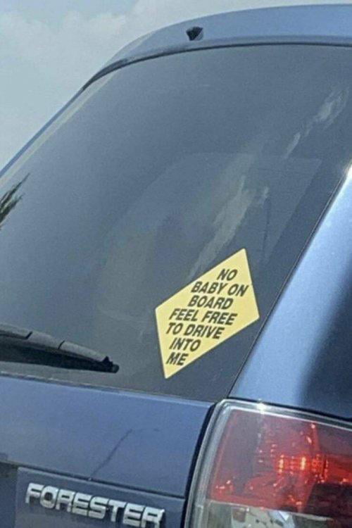 This could be my car with a sticker like that... - 9GAG
