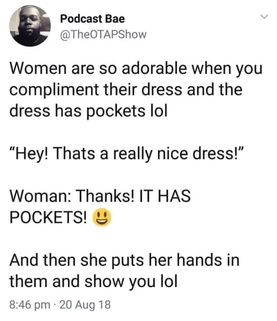 It has pockets - 9GAG
