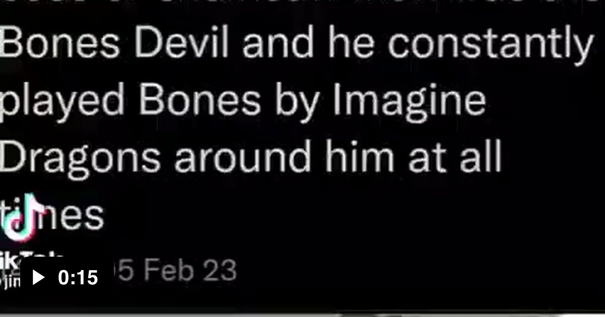 Bones Devil, player of Bones - 9GAG