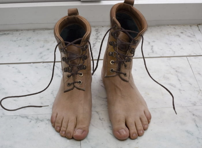 These foot boots were made for … creeping people out. - 9GAG