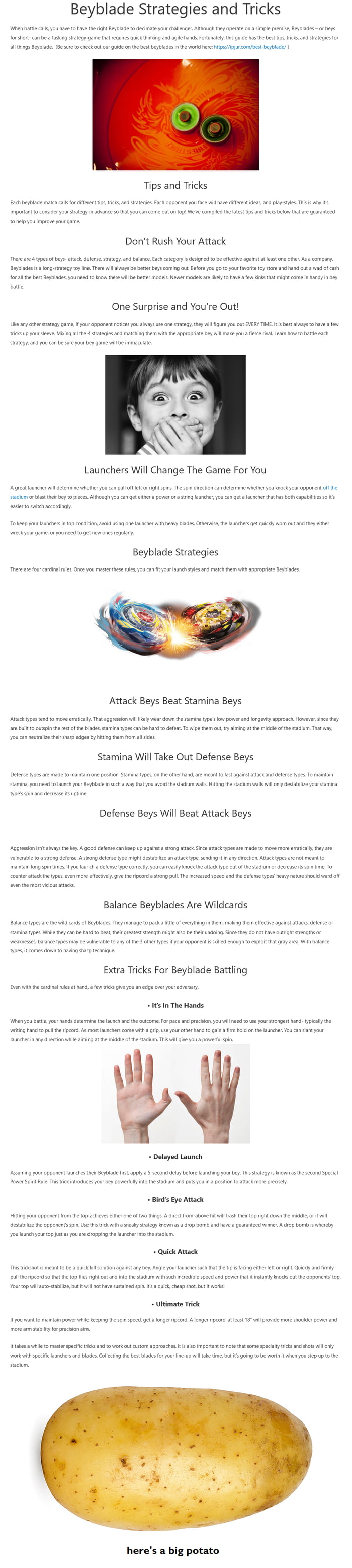 Here's a Bayblade Strategy guide just because - 9GAG