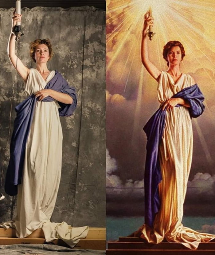 This is how they photographed Columbia Pictures logo, 1992 - 9GAG