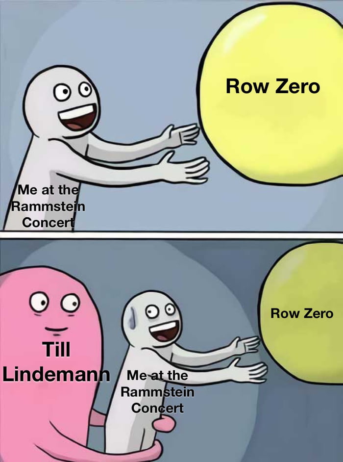 Guess Row Zero will be empty this year… - 9GAG