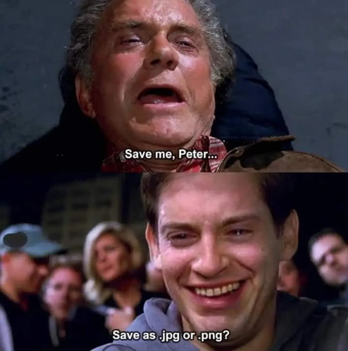 And so Peter was able to save Uncle ben..Finally!! - 9GAG
