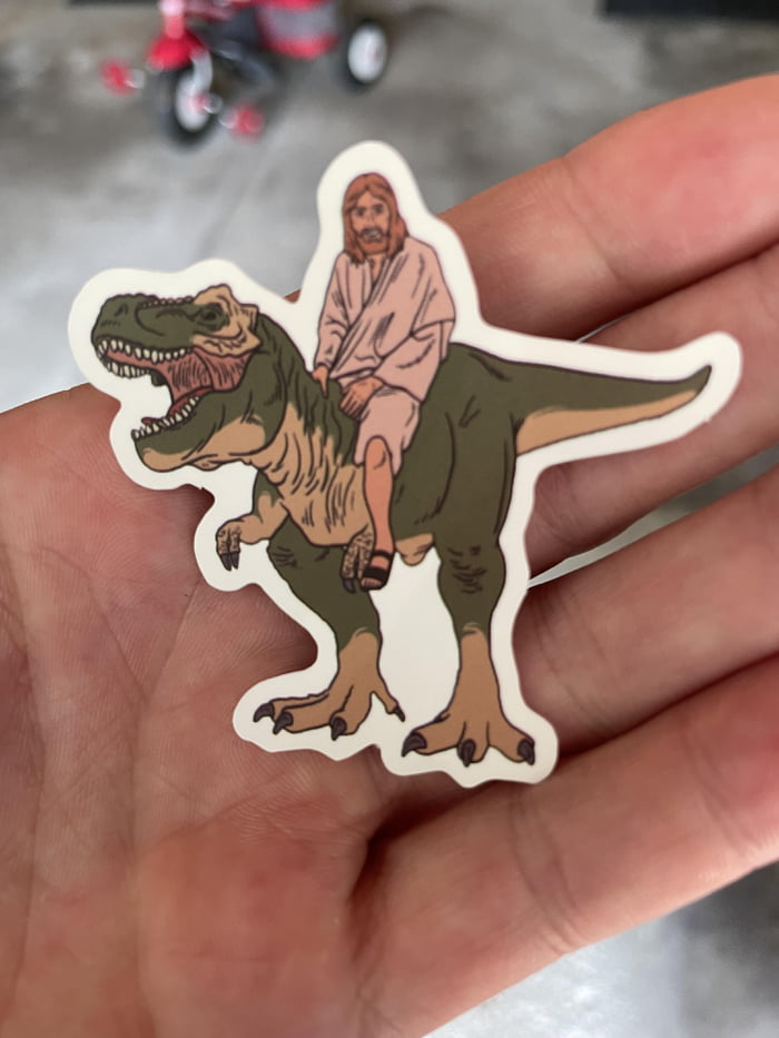 This came in a pack of random Dino stickers for kids. - 9GAG