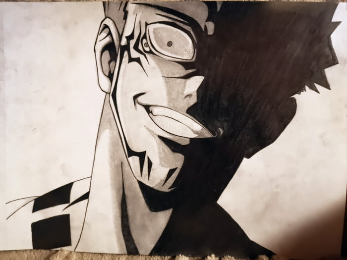 My freehand pencil drawing of Sukuna, from Jujutsu Kaisen. - 9GAG