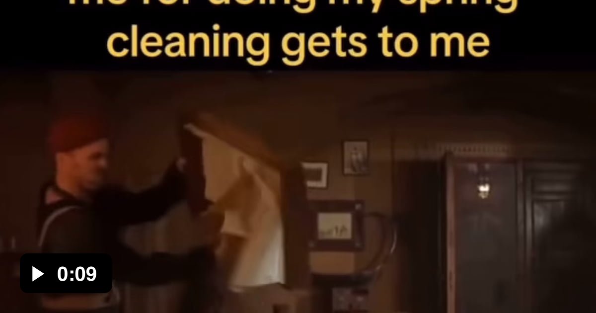 This reminds me of the time I was doing spring cleaning but the guy who throws chairs at people ...