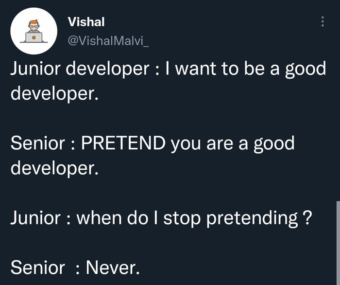Pretend you are good developer - 9GAG