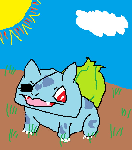 Badly drawing pokemon in paint day 1 - 9GAG