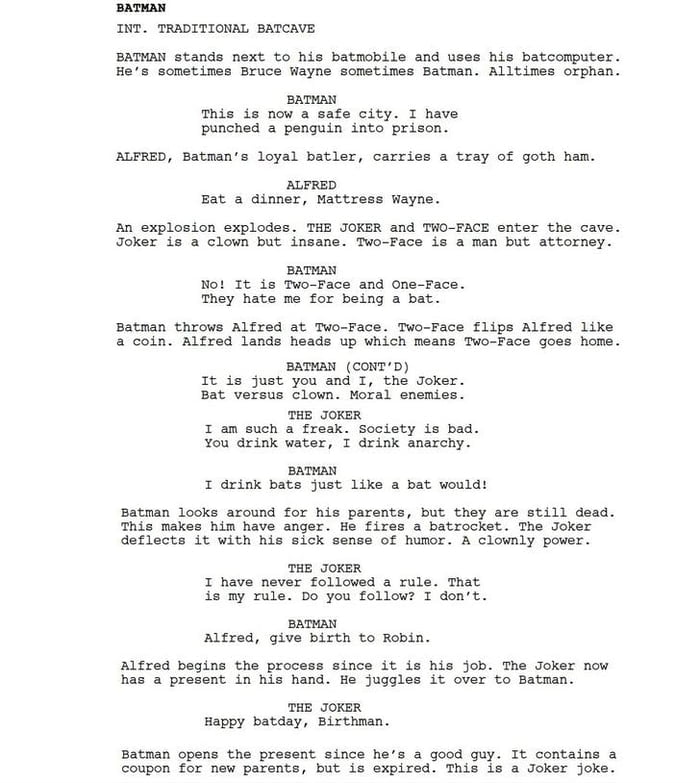 How AI would write Batman - 9GAG