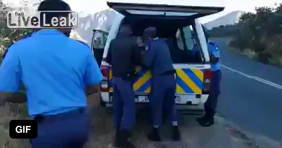 Police deal with a group of teens who stole apples in the most brutal ...