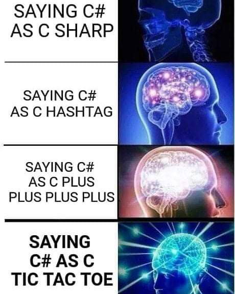 I use C hashtag - 9GAG