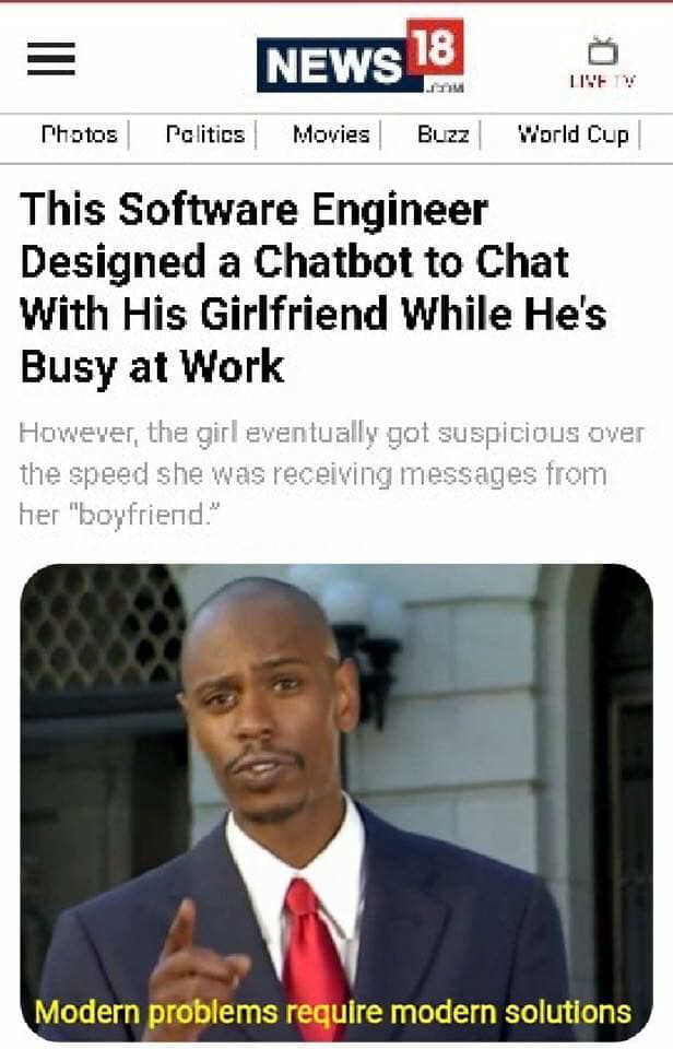 Modern problems require modern solutions... - 9GAG