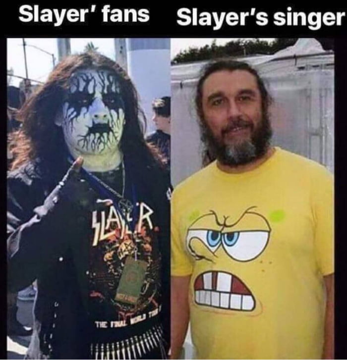 Spongebob is a slayer fan - 9GAG