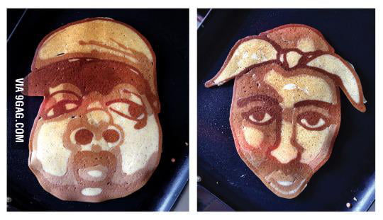Thug life pancakes - 9GAG