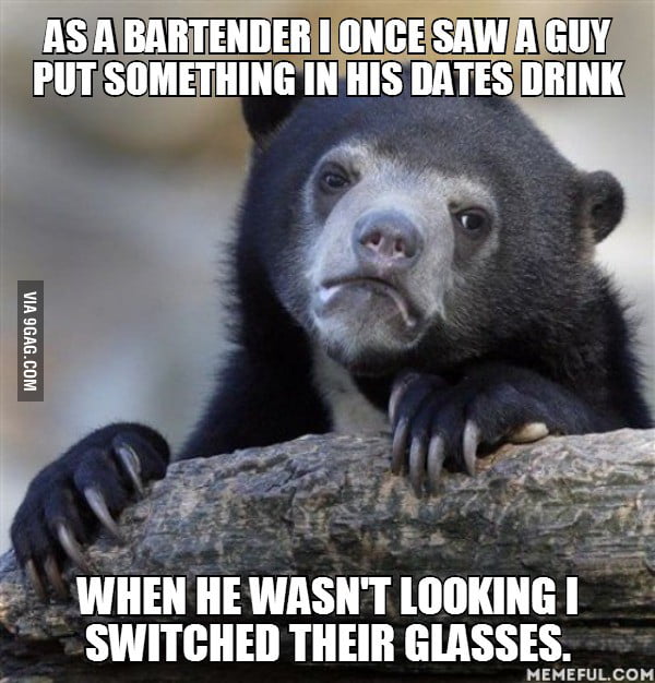 I saw him after the party. He looked in a bad shape and she was asking ...