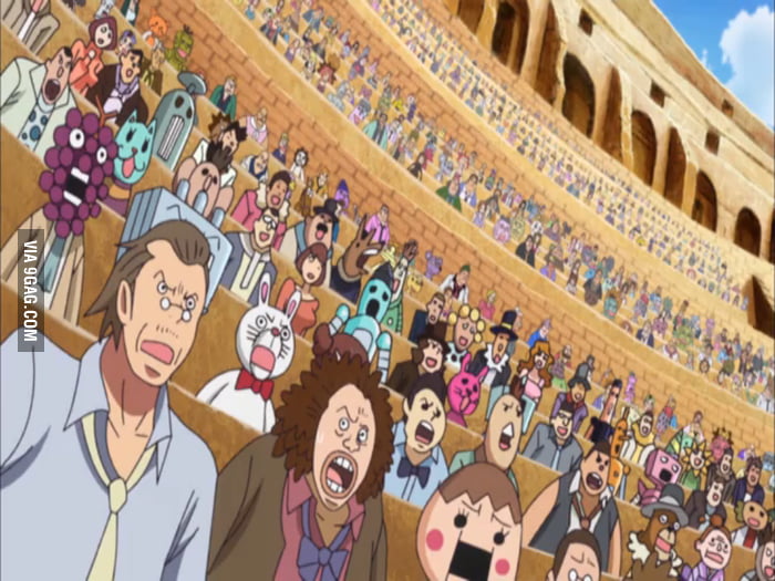 One Piece has the strangest crowds ? - 9GAG