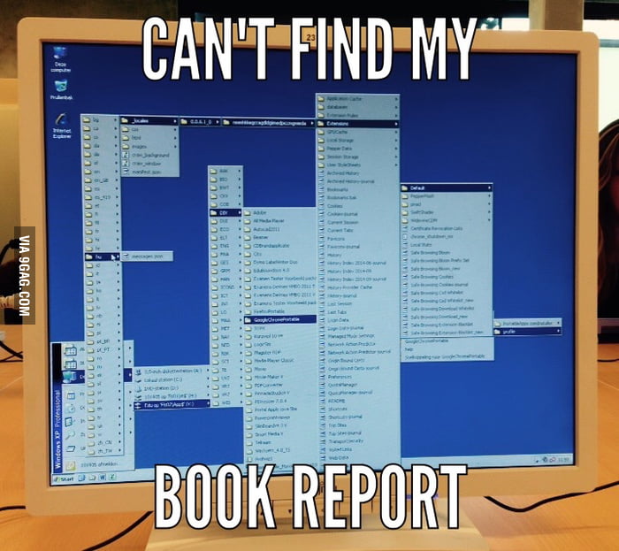 That moment when you search for a file. - 9GAG