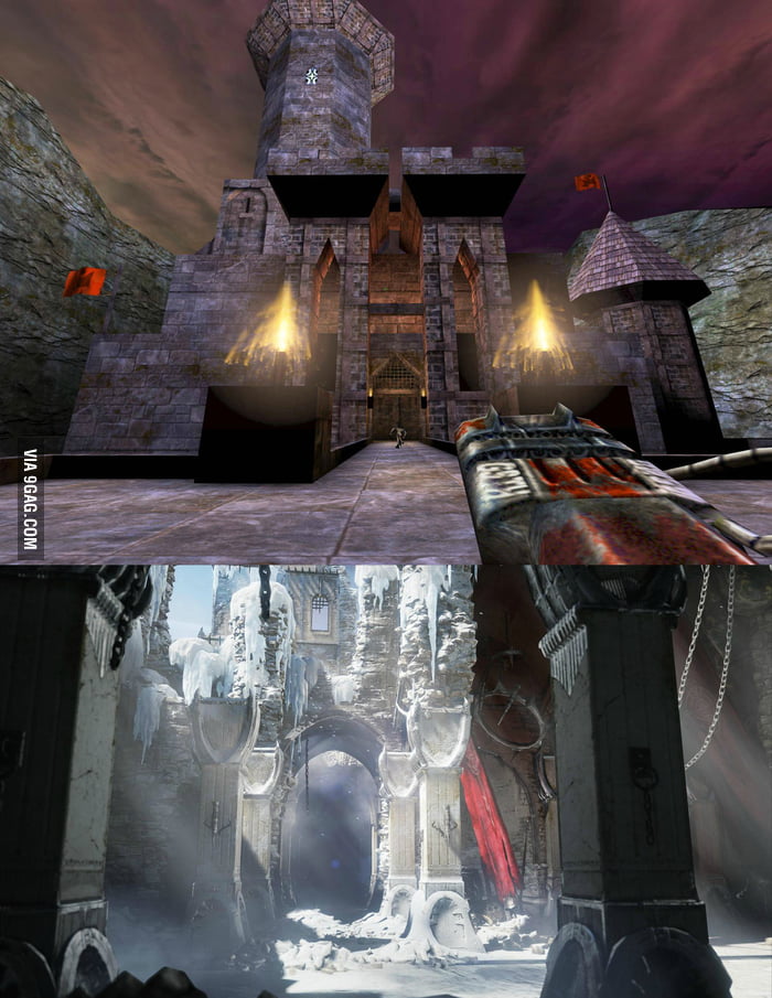 A FAIR comparison of the Unreal Engine 1 & 4. - 9GAG