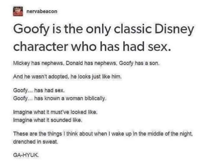 Is Goofy a dog or a cow? - 9GAG