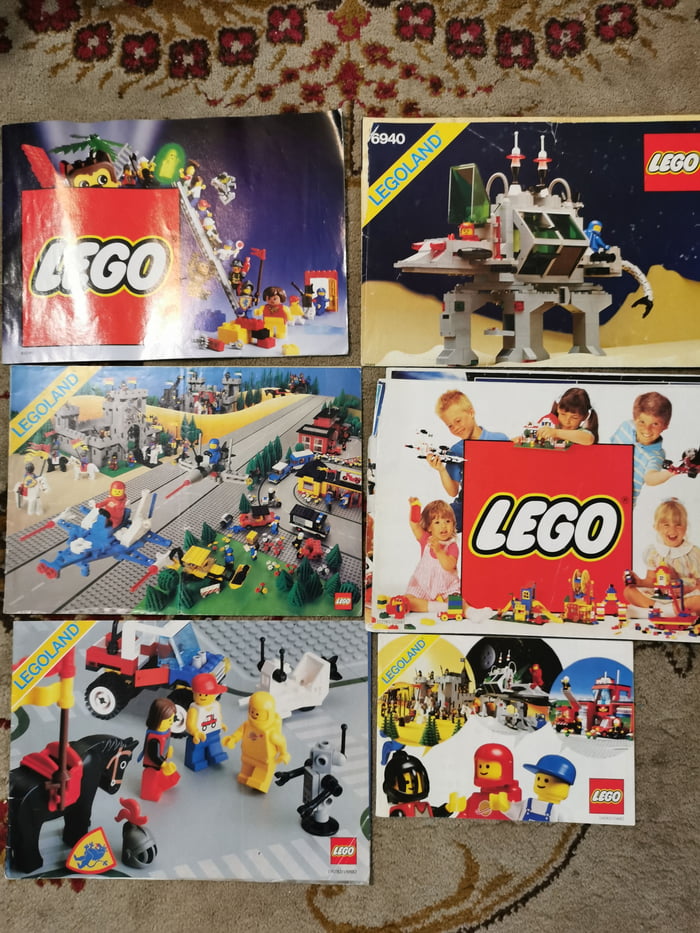 A Lego catalogues from 1984, 1987, 1991 and set-6940 - 9GAG