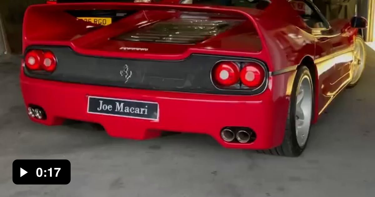 Ferrari F50 - V12 sound - 9GAG
