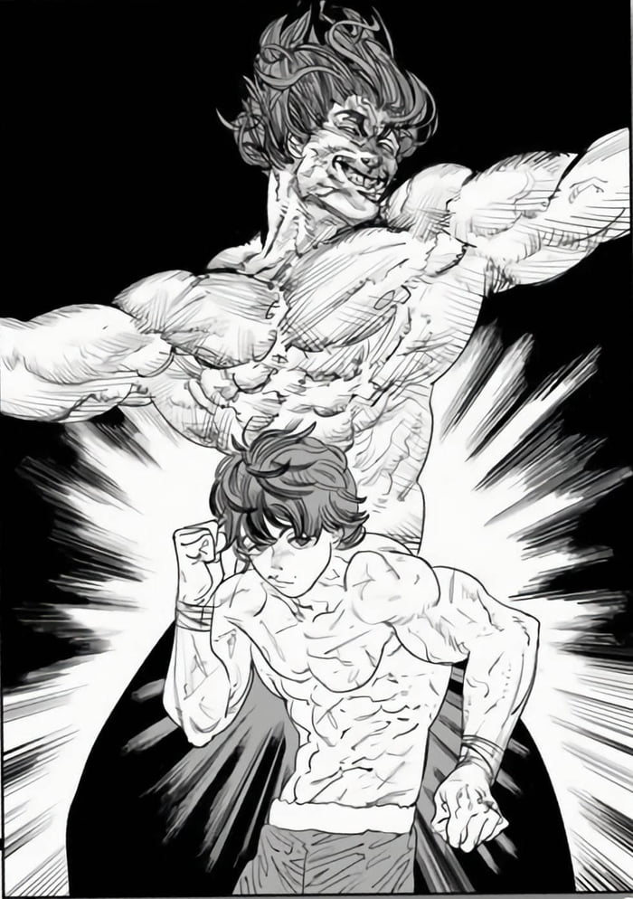 Yujiro and Baki by Tatsuki Fujimoto - 9GAG