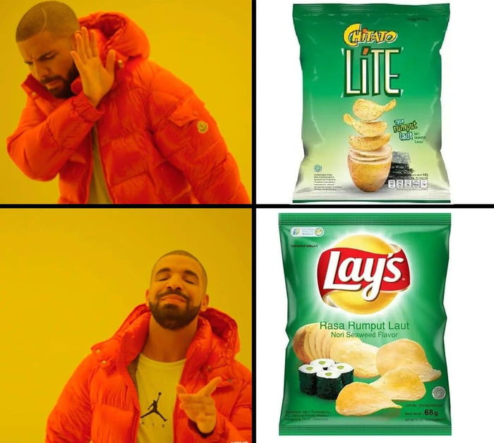 Aku penggemar lays. Menurutku chitato lite beda rasa dengan lays ...