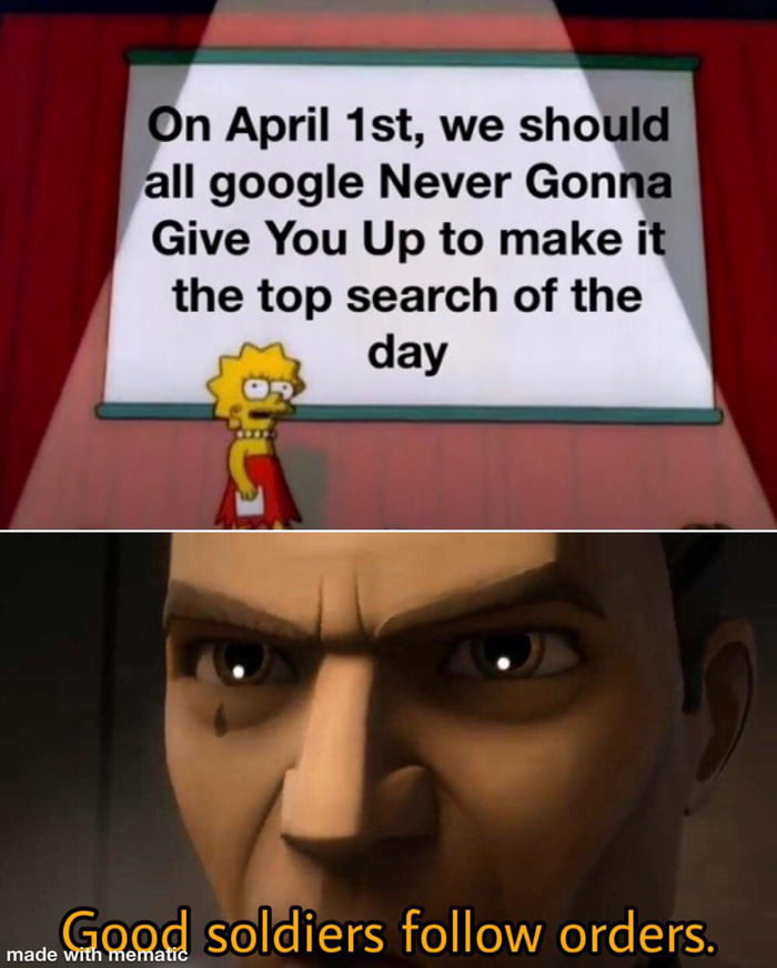 Never gonna let you down - 9GAG