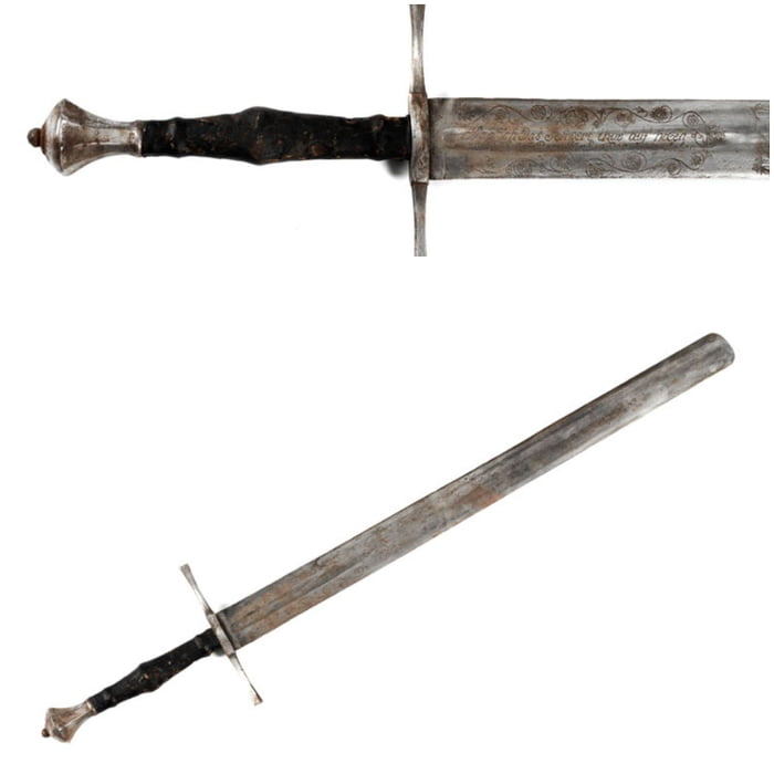 German executioner sword from ~1675. Its 110cm long and has the typical ...