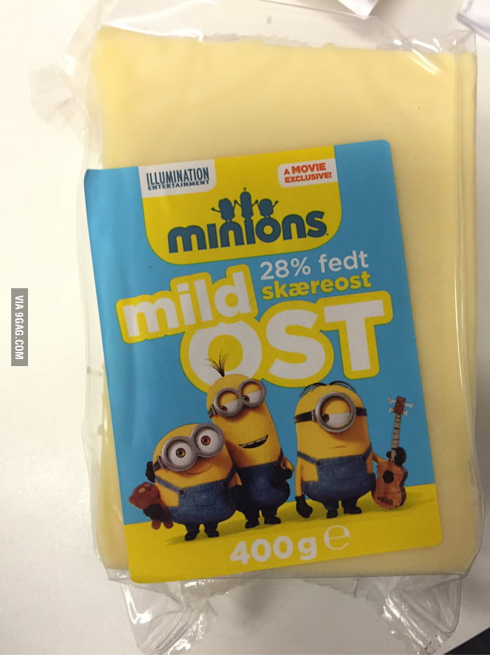 Minion cheese. This has gone way too far. - 9GAG
