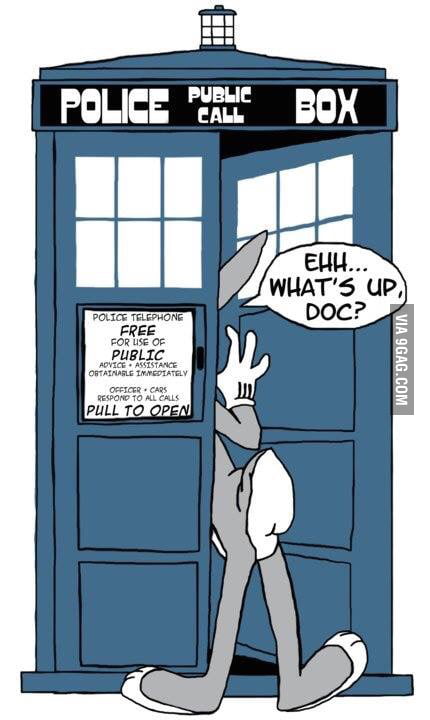 Doctor Who and Bugs bunny - 9GAG