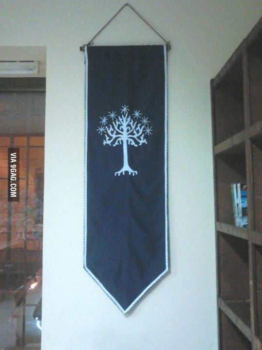 Awesome Gondor flag that my best friend's mom made for our club... Next ...