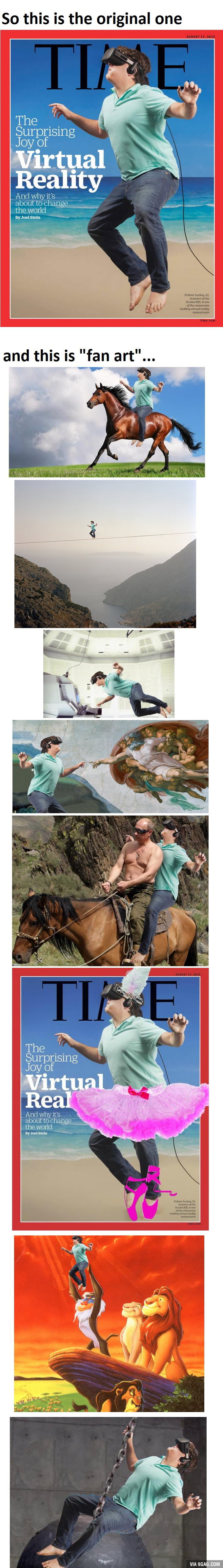 VR just got featured on TIME's cover, and it is making quite a fuss! - 9GAG