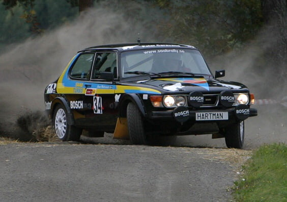 The saab 99 turbo rally car driven by stig blomqvist - 9GAG