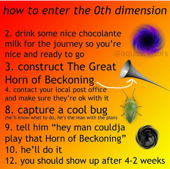 How to enter the 0th dimension - 9GAG