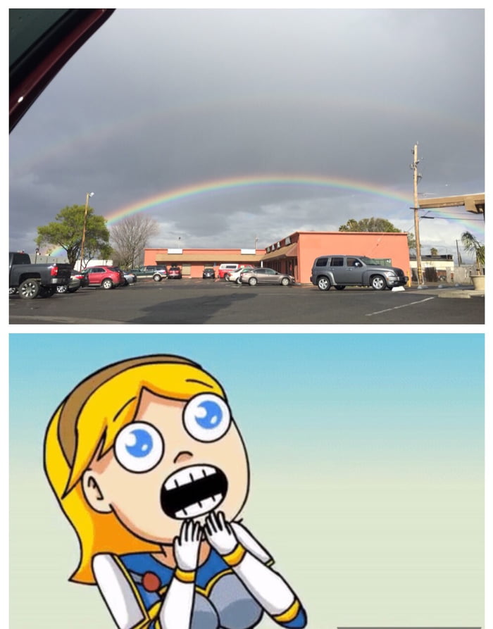 A double rainbow - 9GAG
