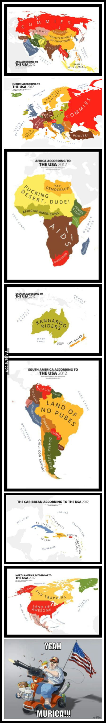 The World according to 'Murica - 9GAG