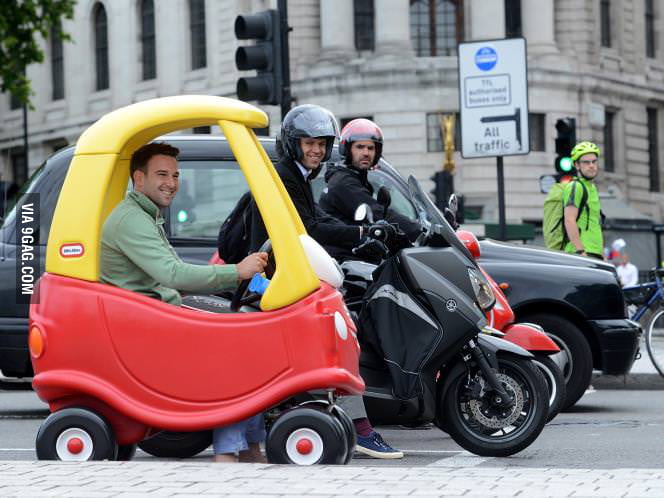 When I see someone driving a smart car... - 9GAG