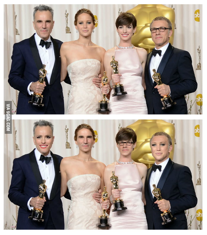 A quad faceswap - 9GAG