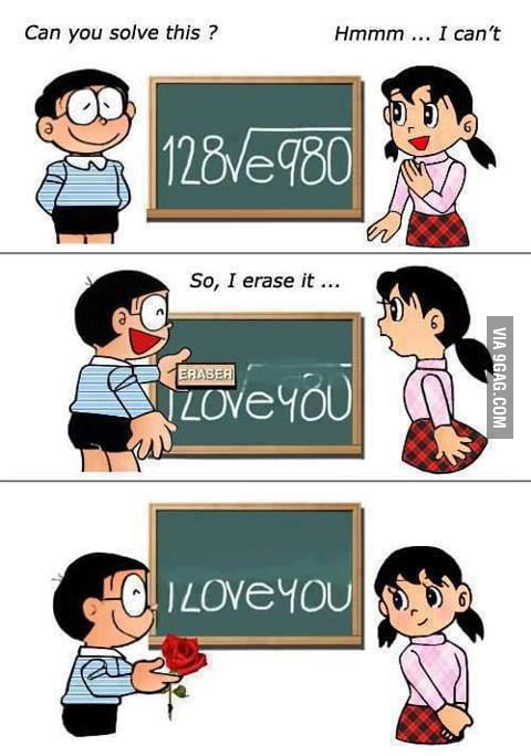 Love in the language of math. - 9GAG