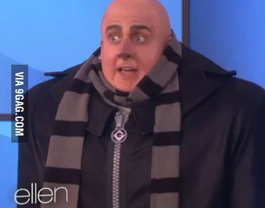 Steve Carrel as Gru on ellen - 9GAG