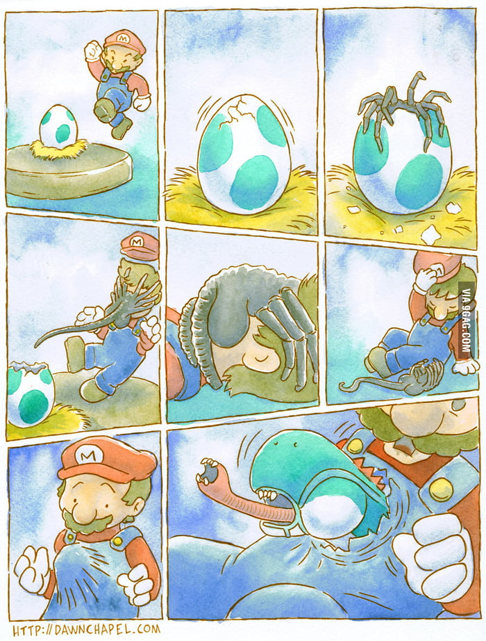 Mario vs. Alien? - 9GAG