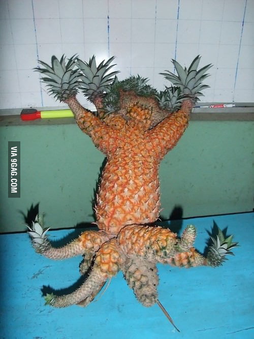 Here's a weird pineapple. - 9GAG