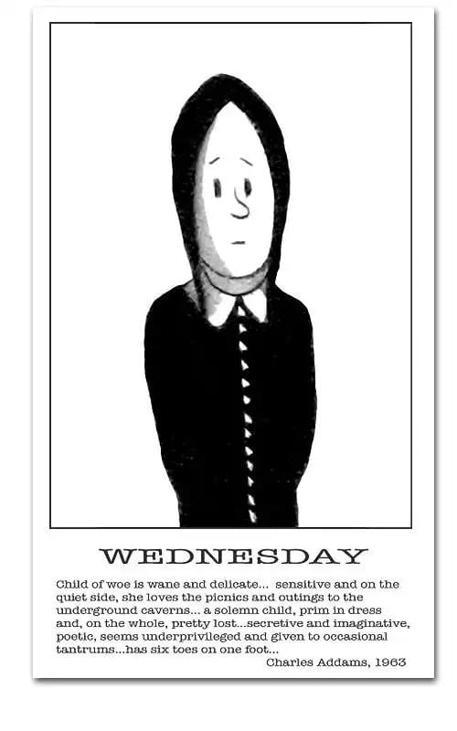Wednesday Addams has 6 toes on one foot - 9GAG